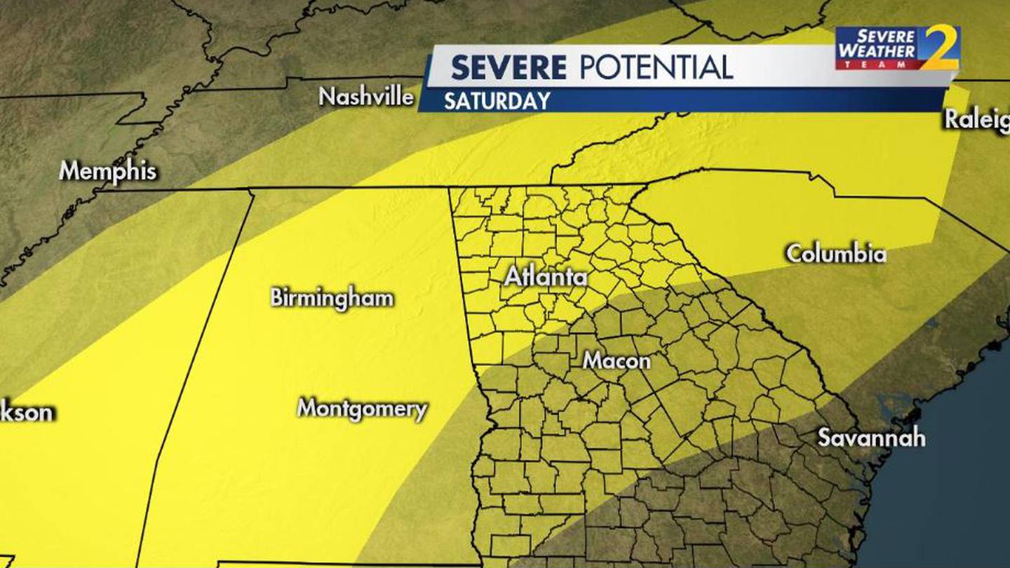 Isolated strong, severe storms possible this weekend – WSB-TV Channel 2 ...